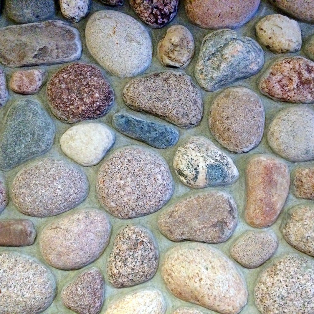 White Cobblestone Veneer | Lemke Stone Products